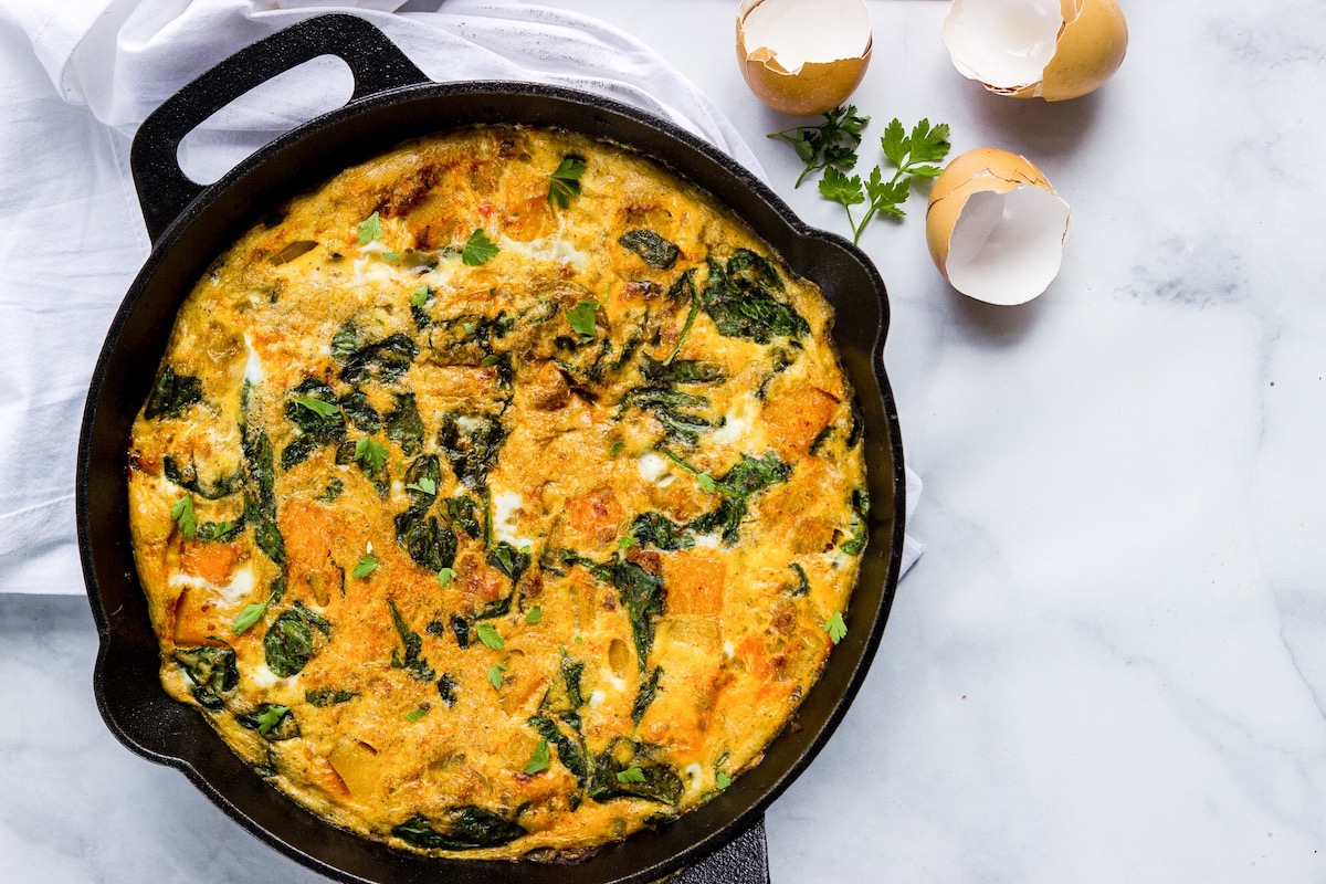 Whole30 Chorizo and Butternut Squash Crustless Quiche