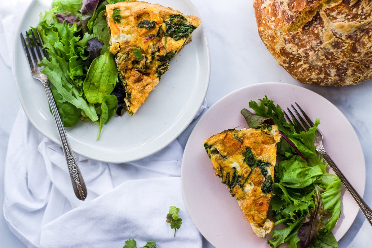 Whole30 Chorizo and Butternut Squash Crustless Quiche